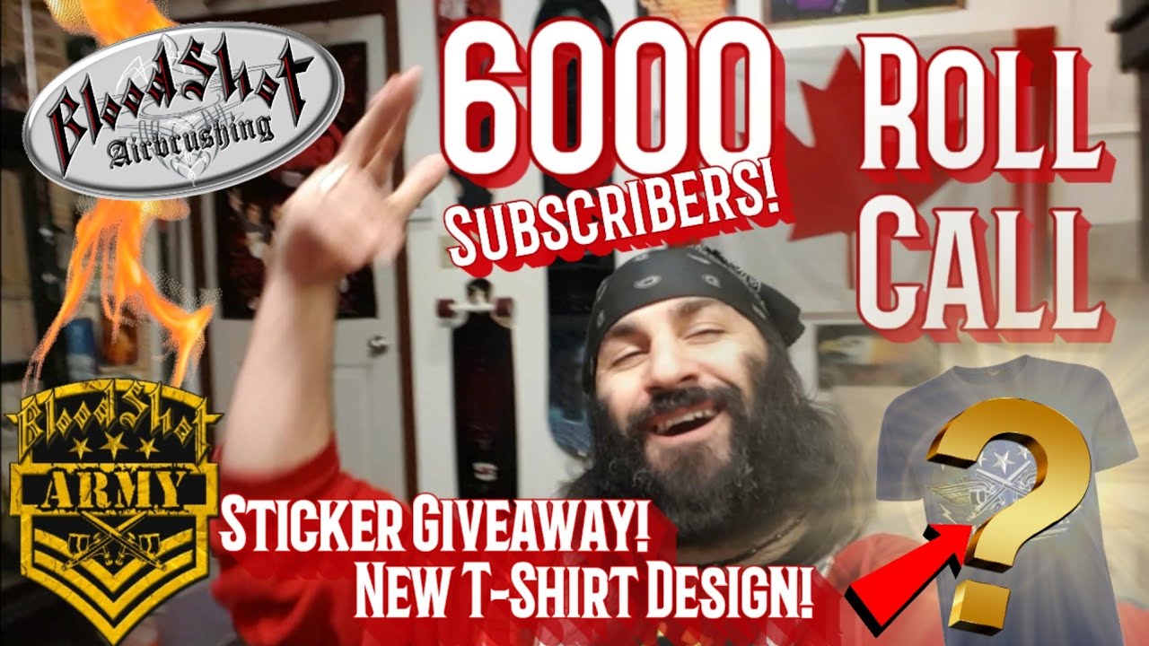 6000 Subscriber Roll call Sticker Giveaway!! Channel Update and a New T ...