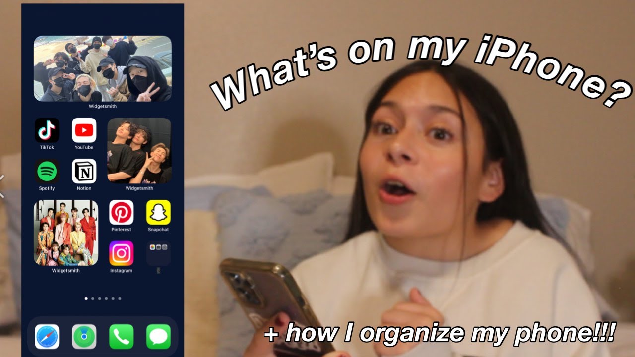 What is on my iPhone 12 Pro Max + Notion Tour + Phone Tour - YouTube