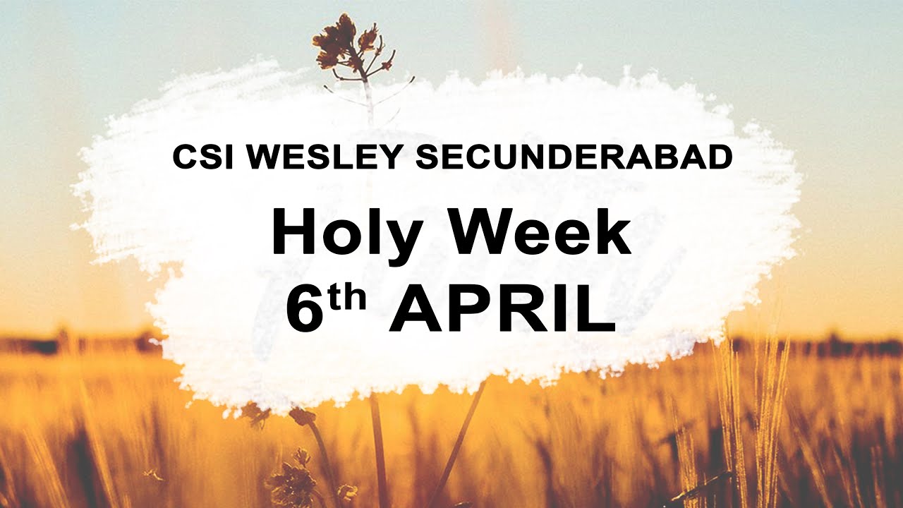 Holy Week : Cursing The Fig Tree | 6 April. - YouTube