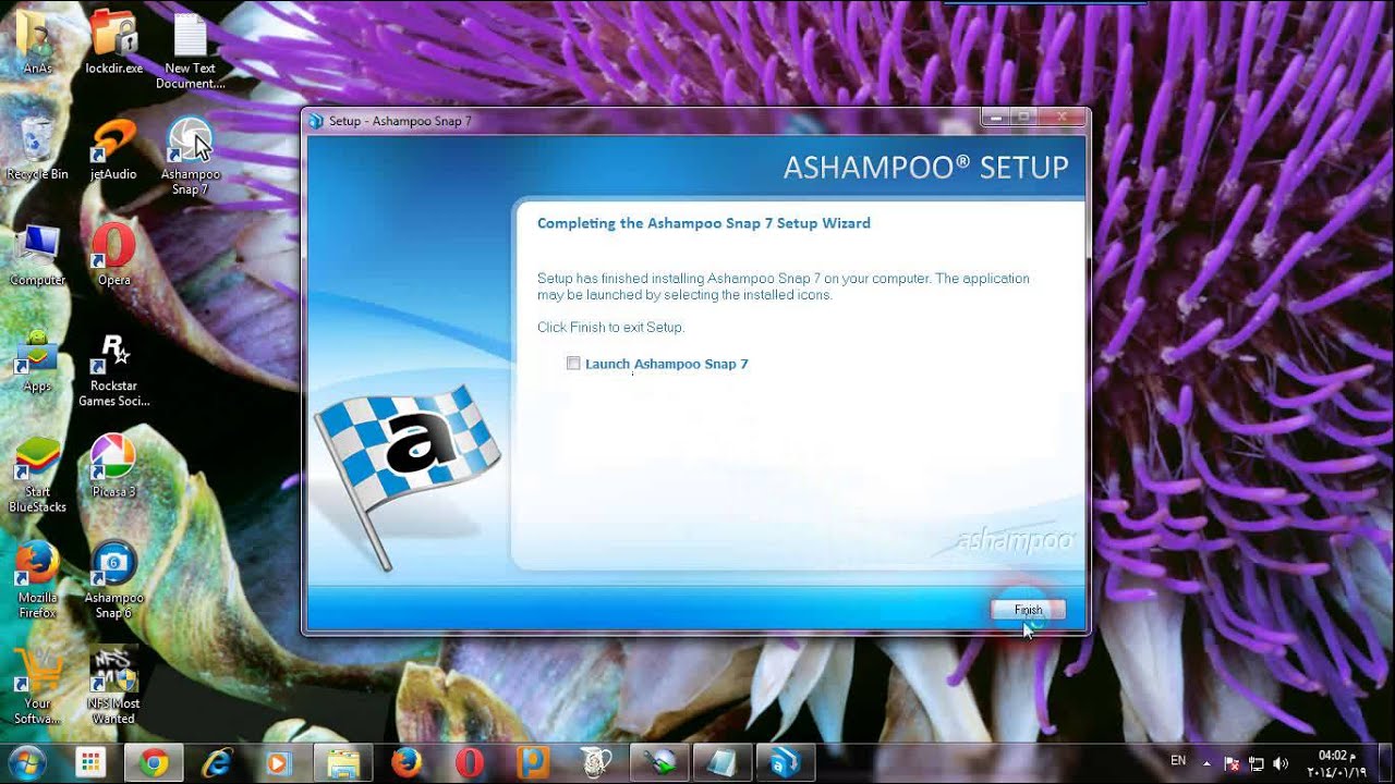 طريقة تفعيل برنامج Ashampoo Snap 7 مدى الحياة - YouTube