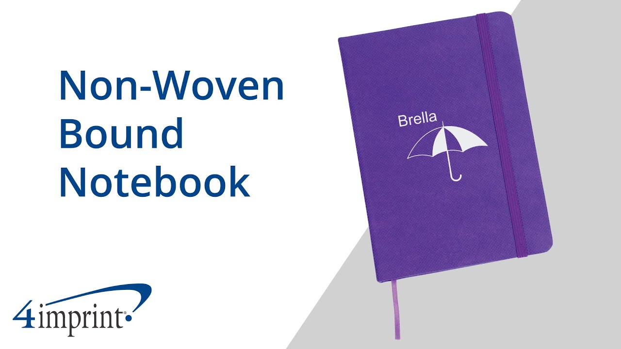 Non-Woven Bound Notebook by 4imprint - YouTube