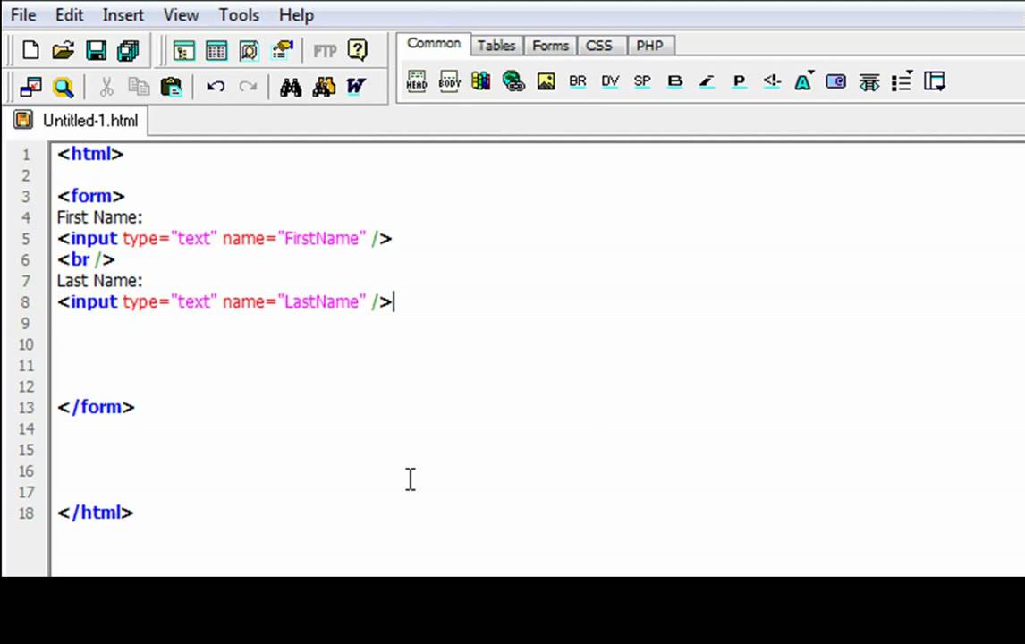 HTML Editing & Programming Tutorial -9- Forms + New Channel Info - YouTube