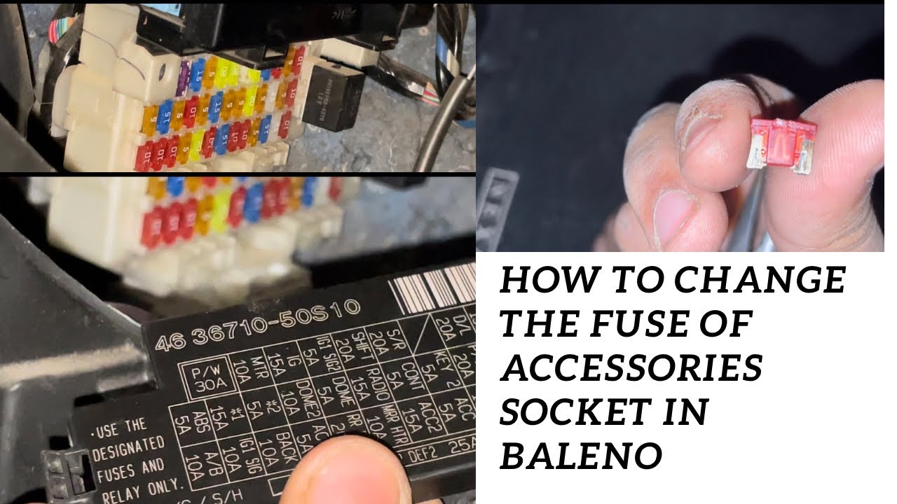 How to Change fuse in baleno | Assessories socket fuse | baleno | Yash ...