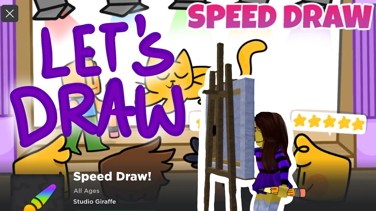 Playing roblox Speed Draw, except I only know how to draw cats 🐱 - YouTube