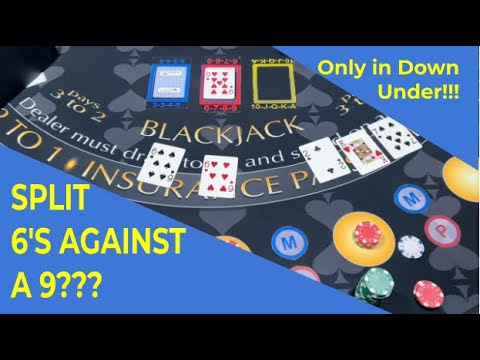 Split 6’s against a 9?? Only in Down Under!! - YouTube