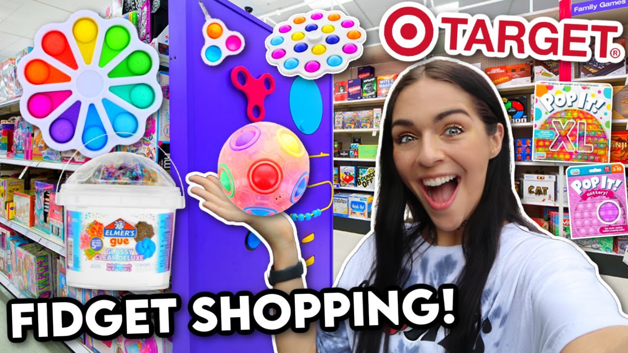 Fidget Toy Shopping At Target + Store Bought Slime Shopping - YouTube