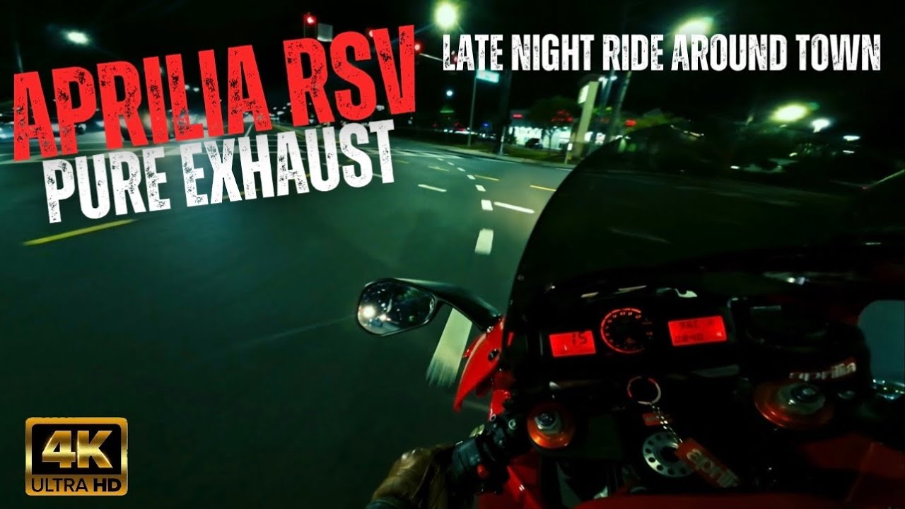 Late Night Ride | City Ride on the Aprilia RSV | 4K POV 60FPS - YouTube