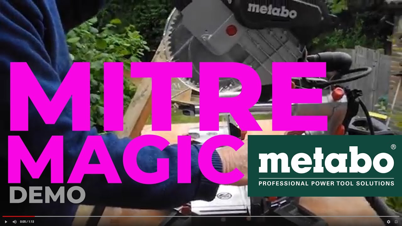 Metabo KGSV 72 Xact SYM - Mitre Saw Magic! - YouTube