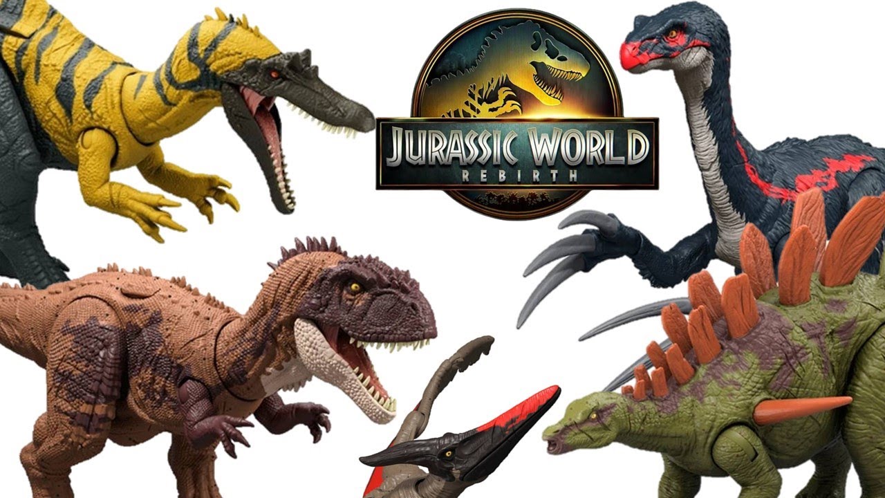 new Jurassic world rebirth ceratosuchops kryptops Therizinosaurus ...