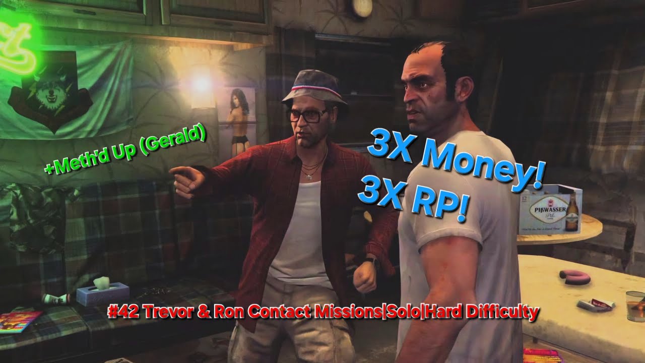 GTA 5 Online 2025: #42 Trevor & Ron Contact Missions|Solo|Hard ...