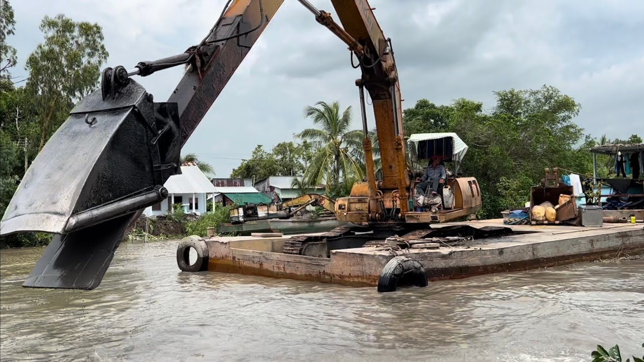 Xe cuốc Hyundai 2900 gàu mỏ vịt siêu to |T178 - YouTube