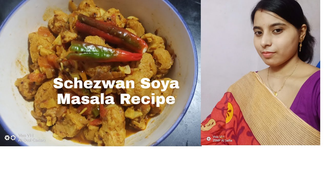 Schezwan Soya Masala recipe - YouTube