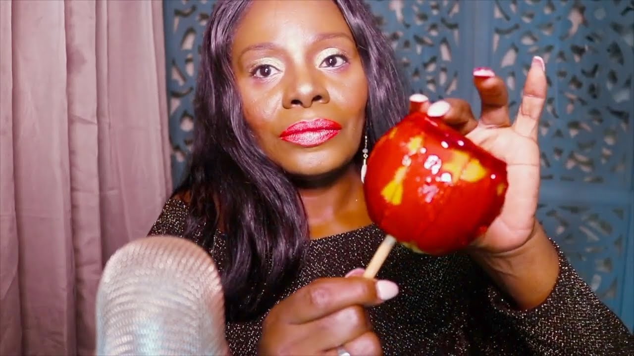 Candy Apple Slices Asmr Eating Sounds Intense Crunch Youtube