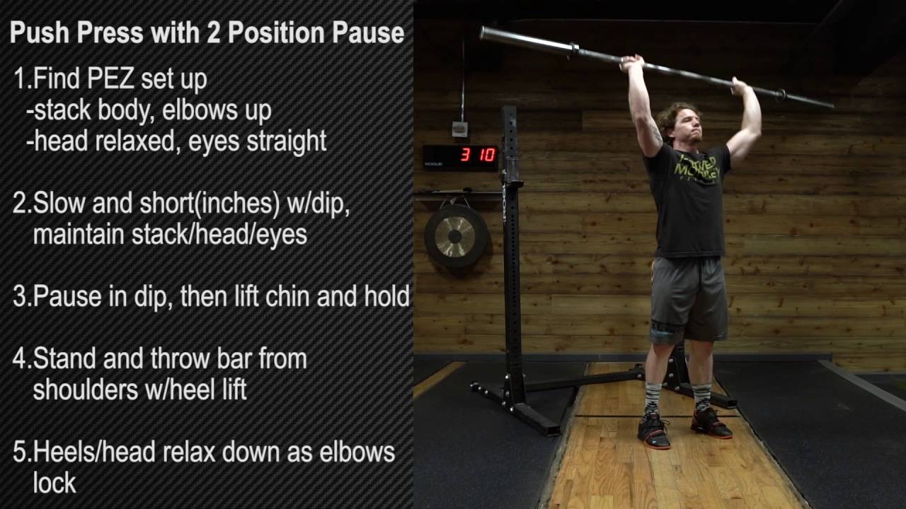 Push Press with 2 Position Pause - YouTube