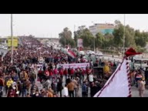 Najaf students protest recent deadly violence