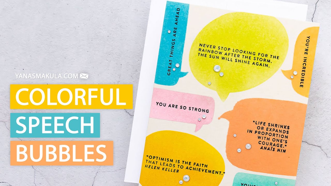 Ink Blended Speech Bubbles - YouTube