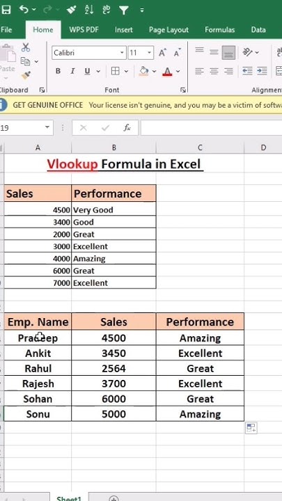 Advance VLOOKUP formula in Excel #exceltech #viral #ytshorts - YouTube