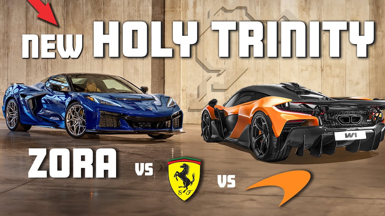 CORVETTE ZORA VS MCLAREN W1 VS FERRARI F80 - NEW HOLY TRINITY? - YouTube