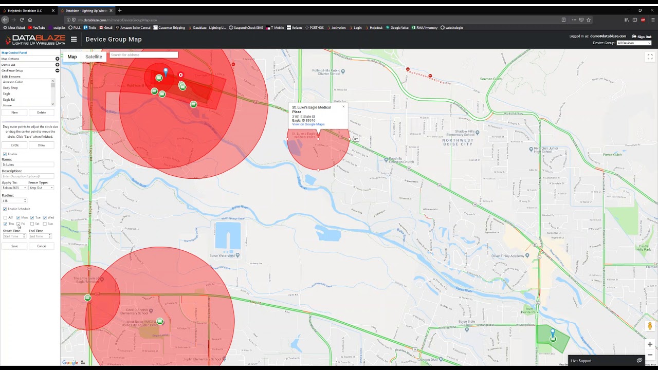 How to create and delete Geofences - YouTube
