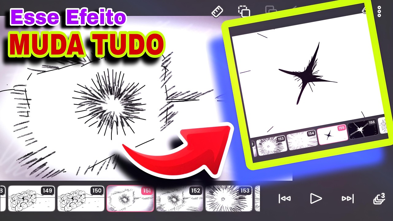 IMPACT FRAME - Como fazer IMPACT FRAME no Flipaclip - Como Fazer impact frame - flipaclip Pt 5 ...