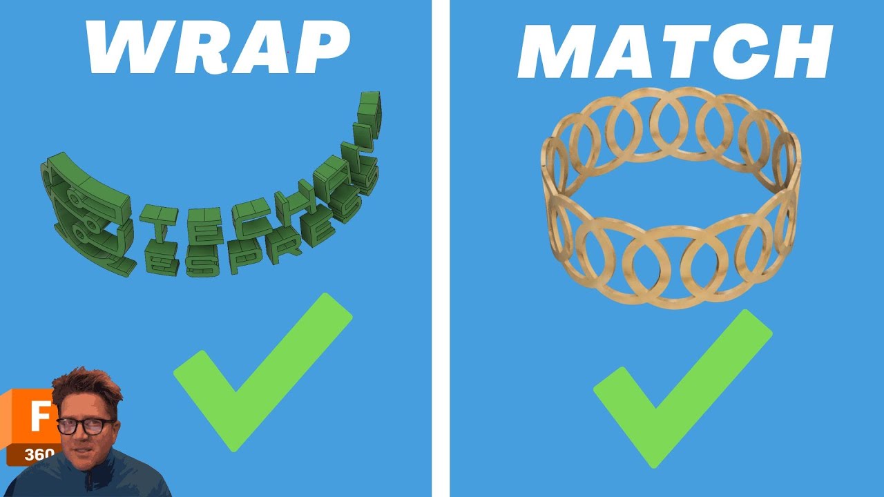 Fusion 360 Emboss - Wrap sketches on round or curved objects - YouTube
