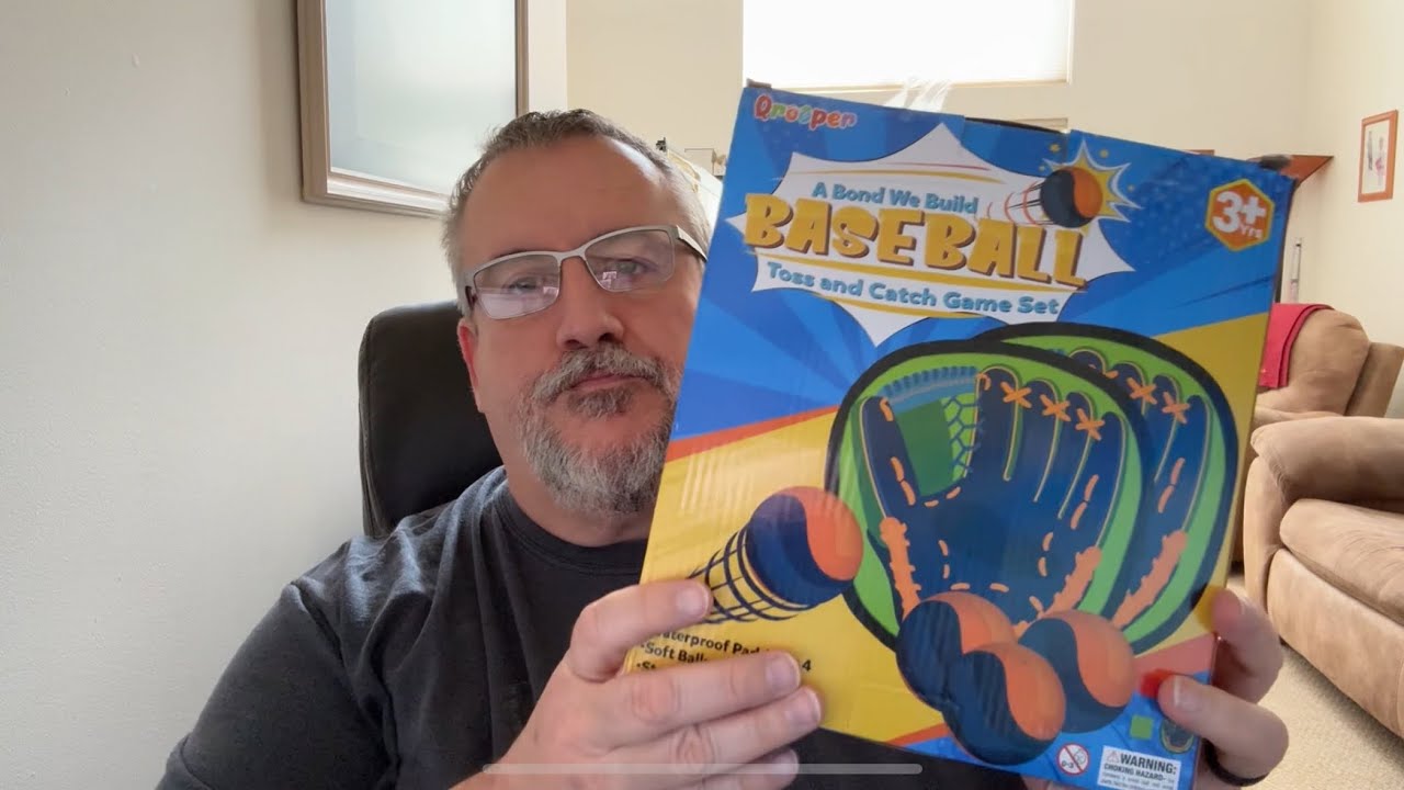 Qrooper Velcro Toss and Catch Baseball Game Review - YouTube