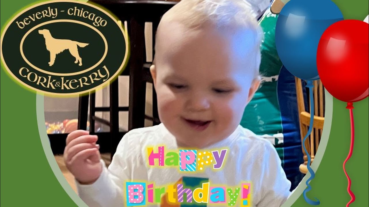 Baby Crew's 1st Birthday Party at Cork and Kerry in Chicago! - YouTube