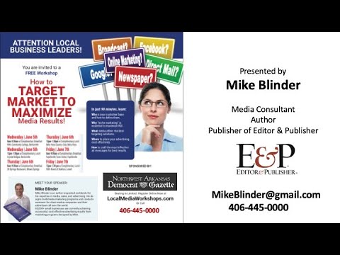 Mike Blinder conducting an Advertiser Workshop - YouTube