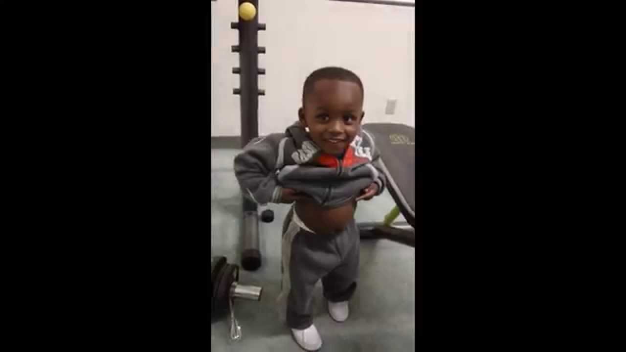 Baby Shows Off Six Pack Abs - YouTube