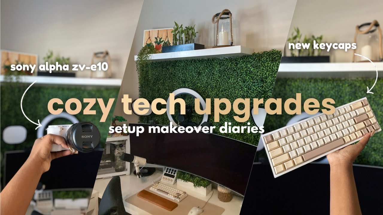 Cozy Tech Upgrades | ft. Sony Alpha ZV-E10, Dalgona keycaps, & more ...