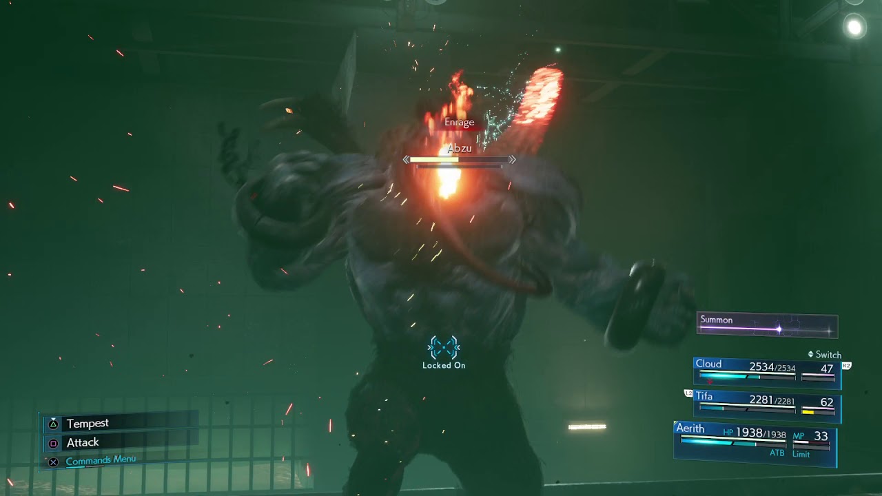 Final Fantasy VII Remake Abzu boss fight in 1:40 (no damage, normal, Lv ...