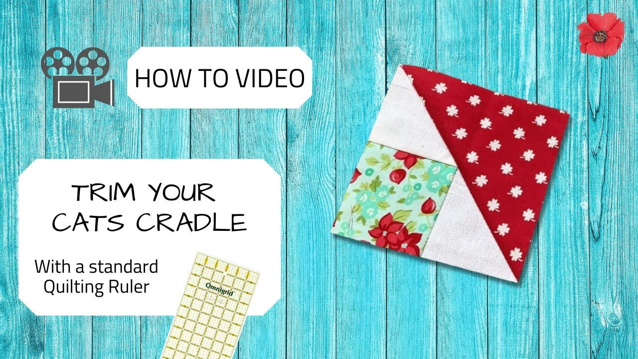 How to Trim Cats Cradle Quilt Block Tutorial - YouTube