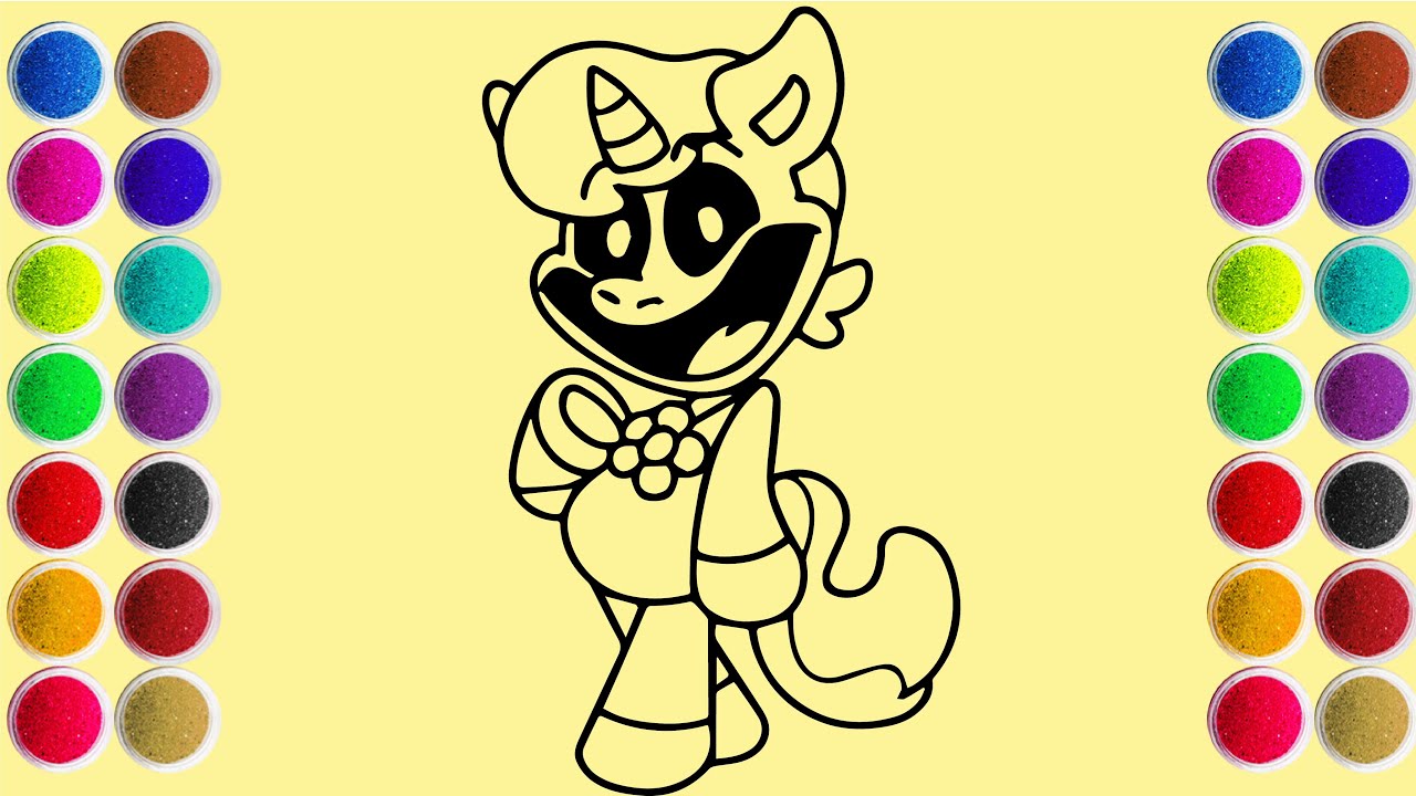 Draw and Coloring Poppy Playtime Chapter 3 - Smiling Critters ...