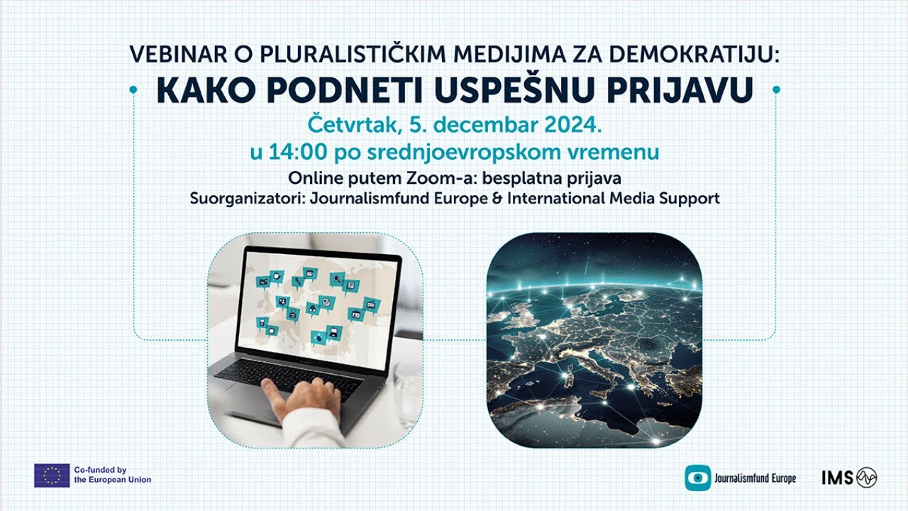 Vebinar o Pluralističkim medijima za demokratiju: Kako podneti uspešnu prijavu - YouTube