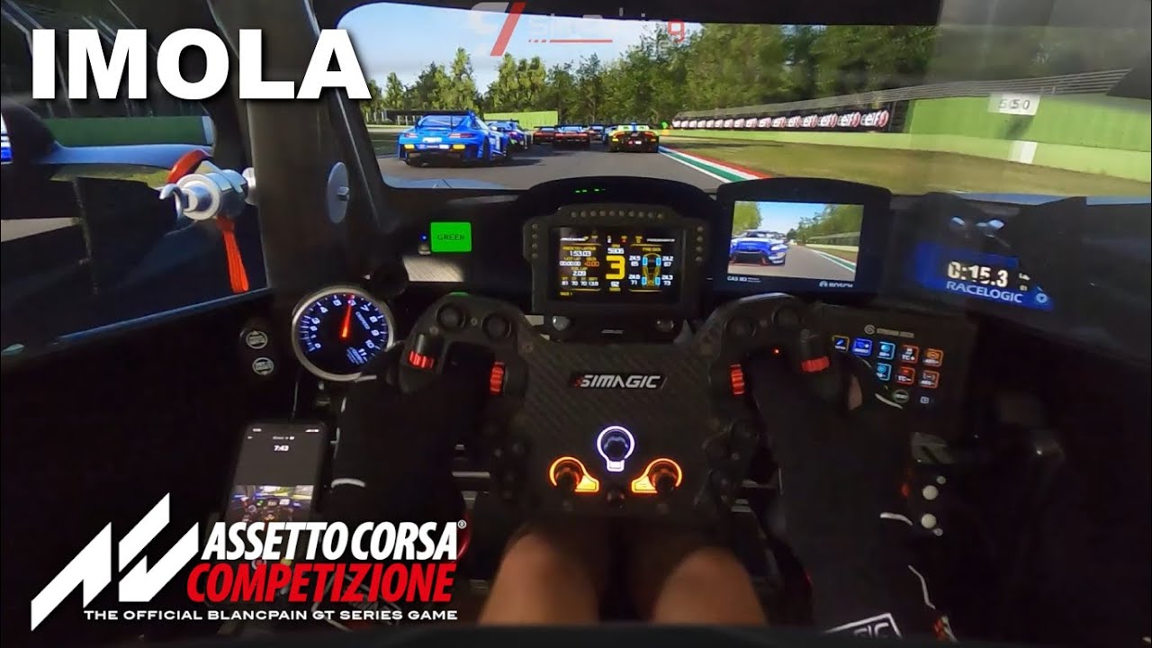 Assetto Corsa Competizione - IMOLA - McLaren 720s EVO - Simagic Alpha ...