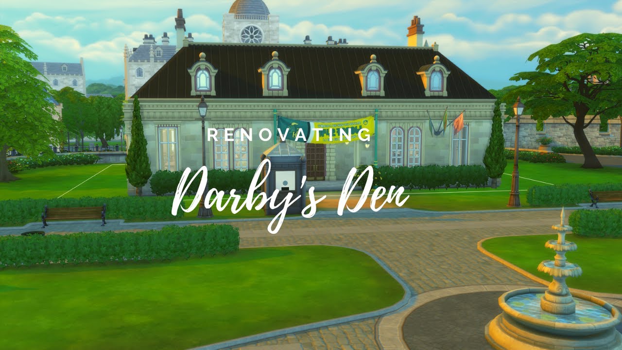 Renovating Darby's Den in The Sims 4 | Speed Build - YouTube