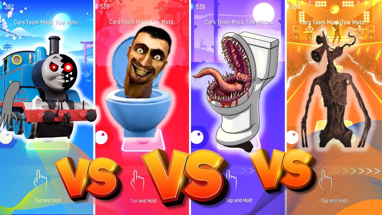 THOMAS EXE 🆚 SKIBIDI TOILET COFFIN DANCE 🆚TOILET MONSTER 🆚SIREN HEAD ...