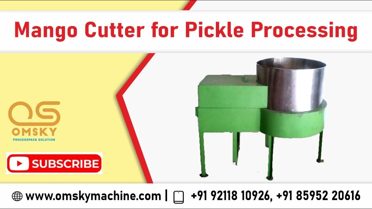Mango Cutter For Pickle Processing Machine | Raw mango cutter | - YouTube