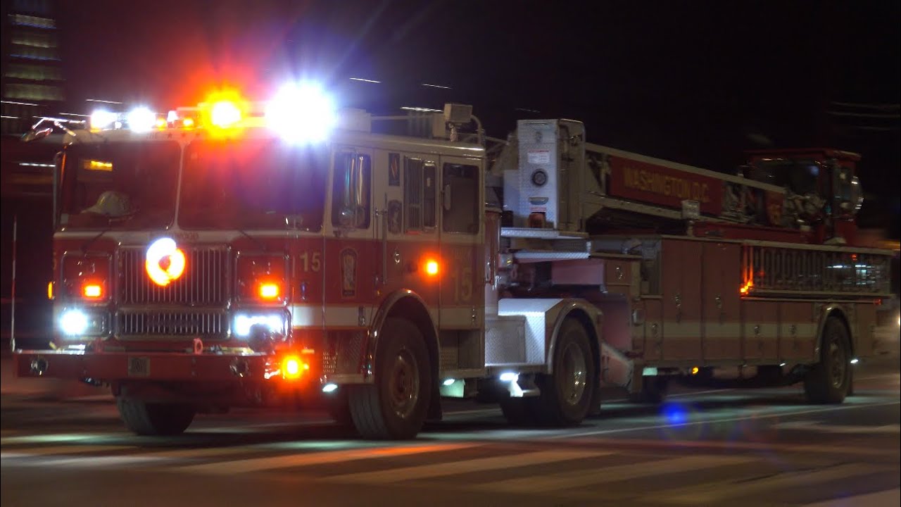 DCFD Truck 15 Responding - YouTube