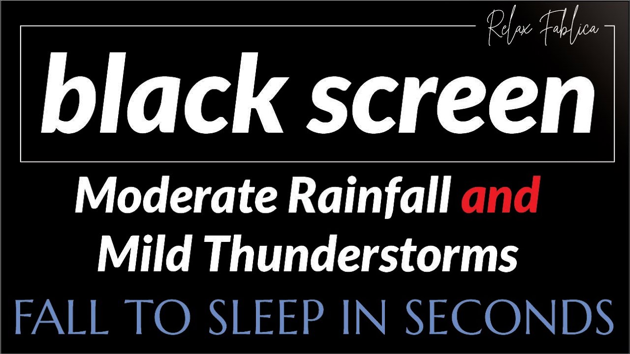 Listen to this Moderate Rainfall & Mild Thunderstorms sound and Fall ...