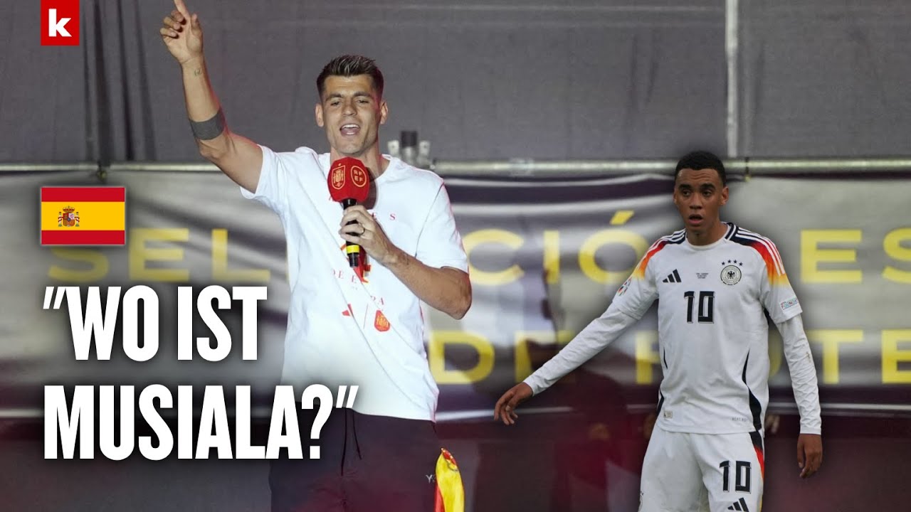 Morata provoziert! Stichelei gegen Musiala bei Spaniens EM-Feier in ...
