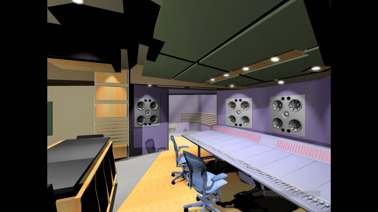 Sigma Sound Studios -B Room Renderings - YouTube
