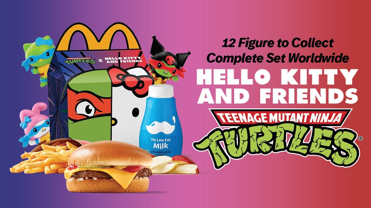 Happy Meal McDonald's TMNT & Hello Kitty and Friends 2025 - YouTube