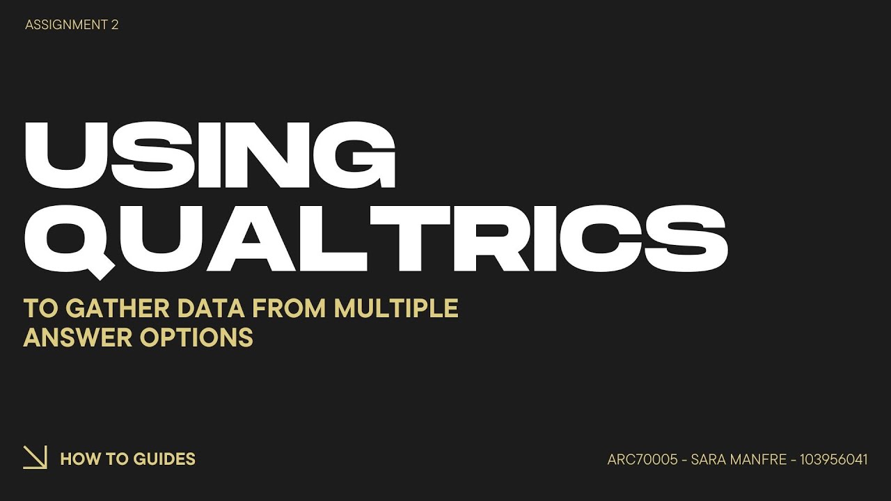 USING QUALTRICS - YouTube