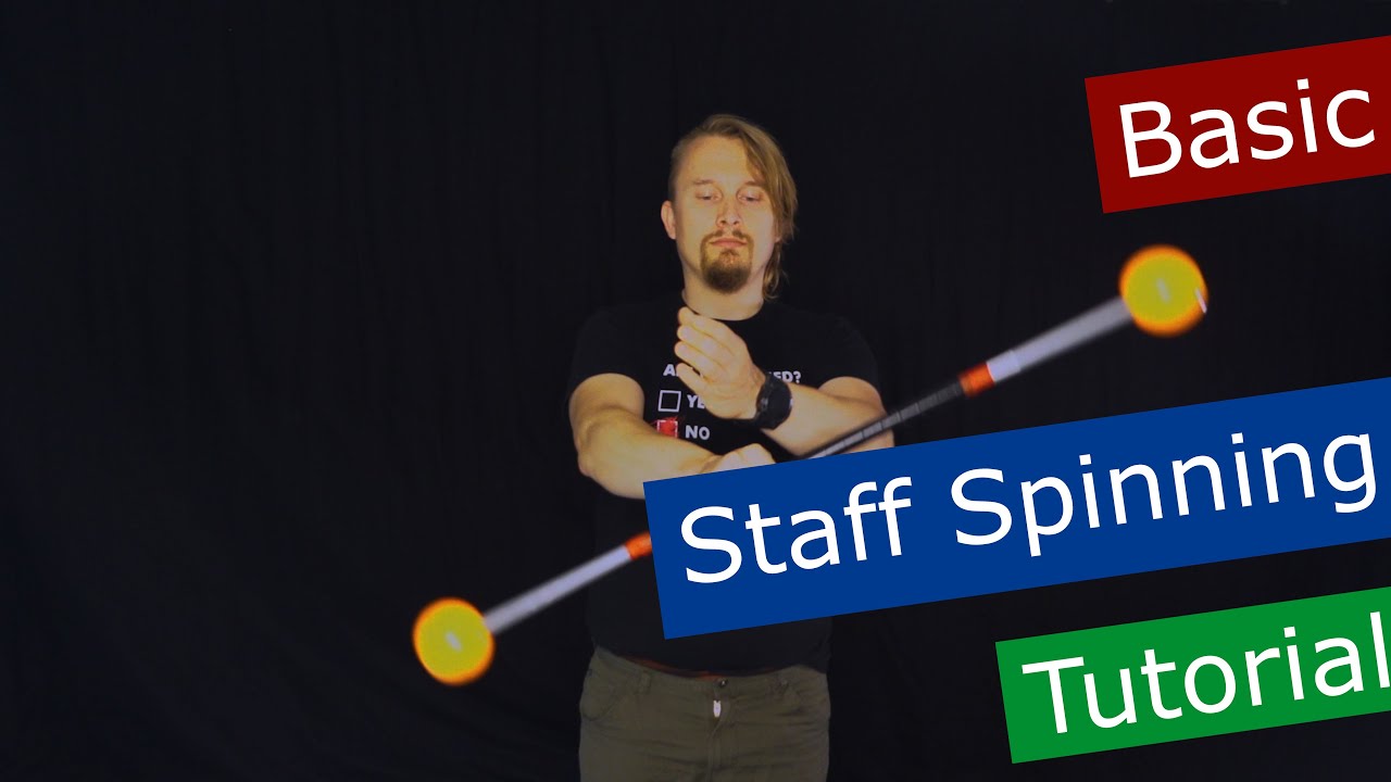 Staff Spinning Tutorial I 1 Minute Monday I Modern Juggling - YouTube