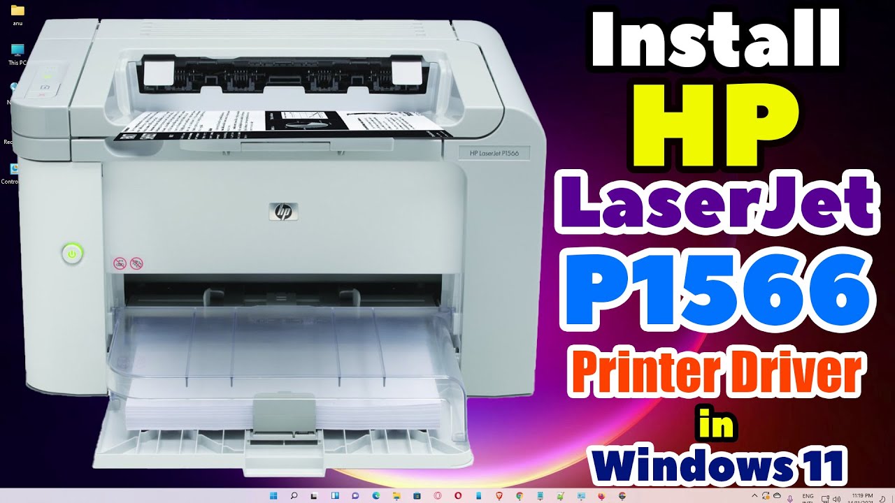 How to Download & Install HP LaserJet P1566 Printer Driver in Windows ...