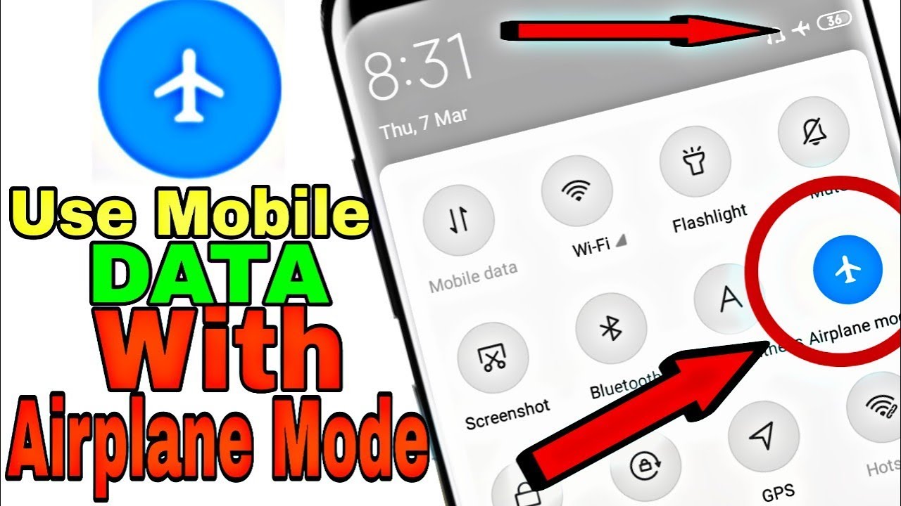 Use Internet On Airplane Mode | Data Use With Airplane Mode | Easy Way ...