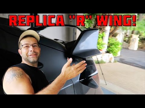 Honda Civic Type R Replica Wing Install - YouTube