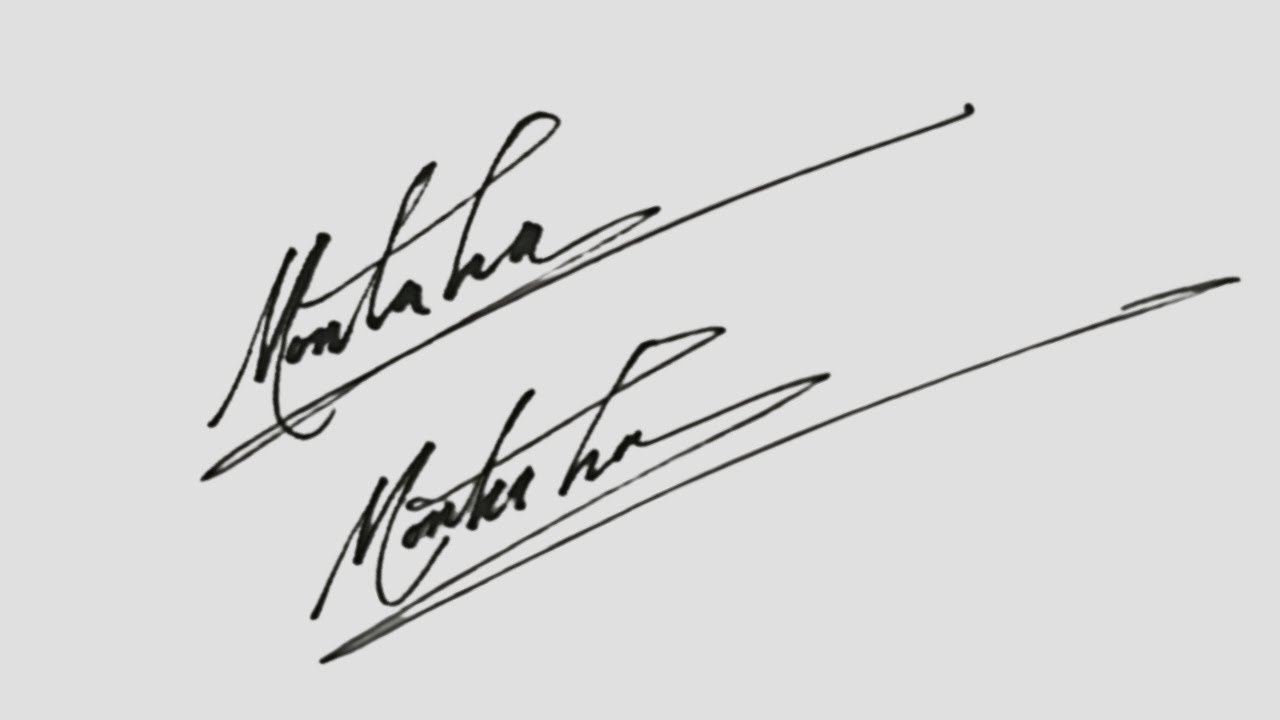 How to write M signature | Draw a Stylish Signature starting with ...