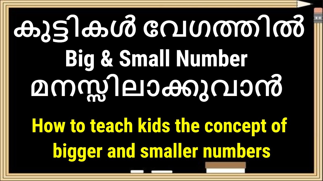 How to teach Greater Number and Smaller number for Kids | Greater than ...